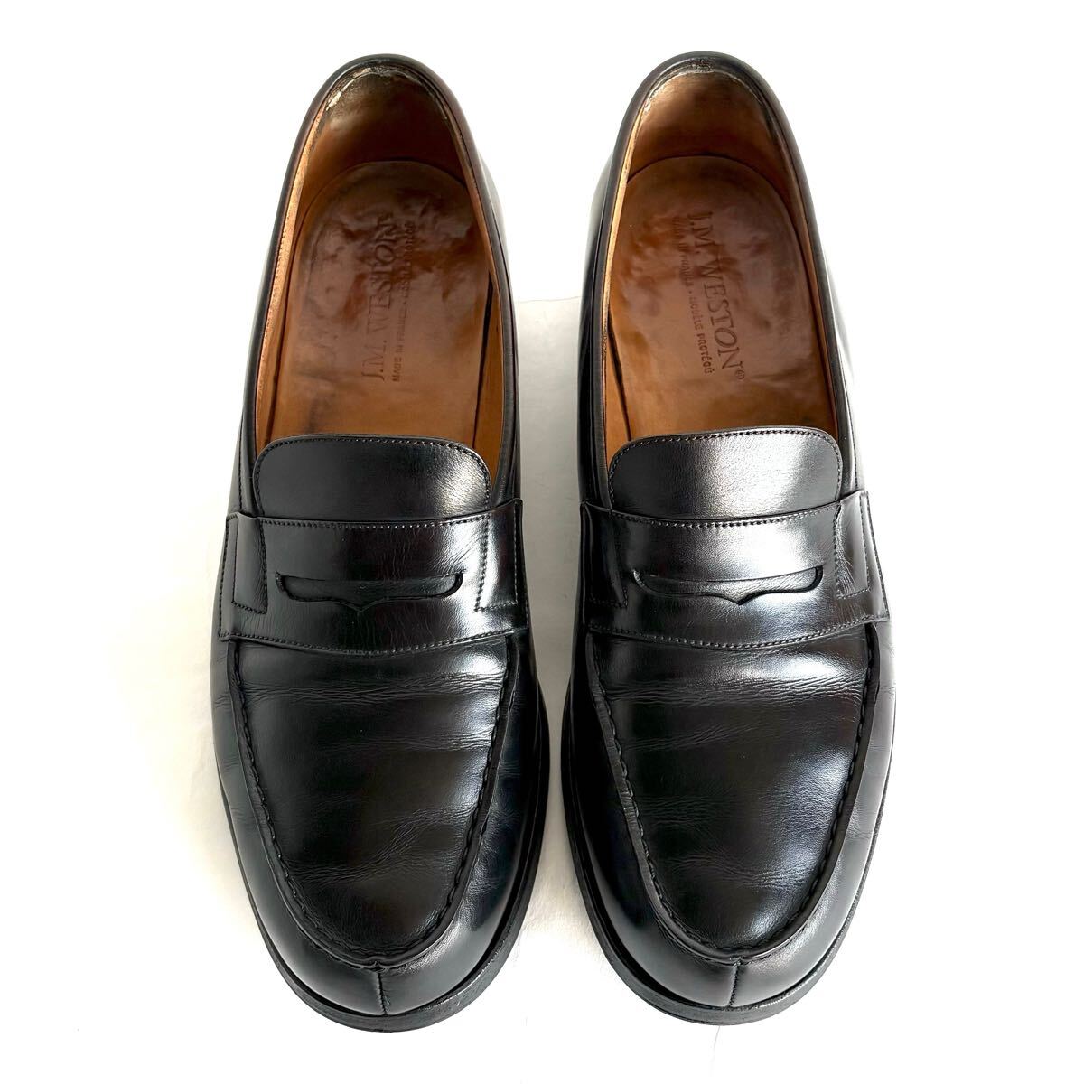 Yahoo!オークション - J.M.WESTON ローファー 8D 革靴 ジェイエムウエ...