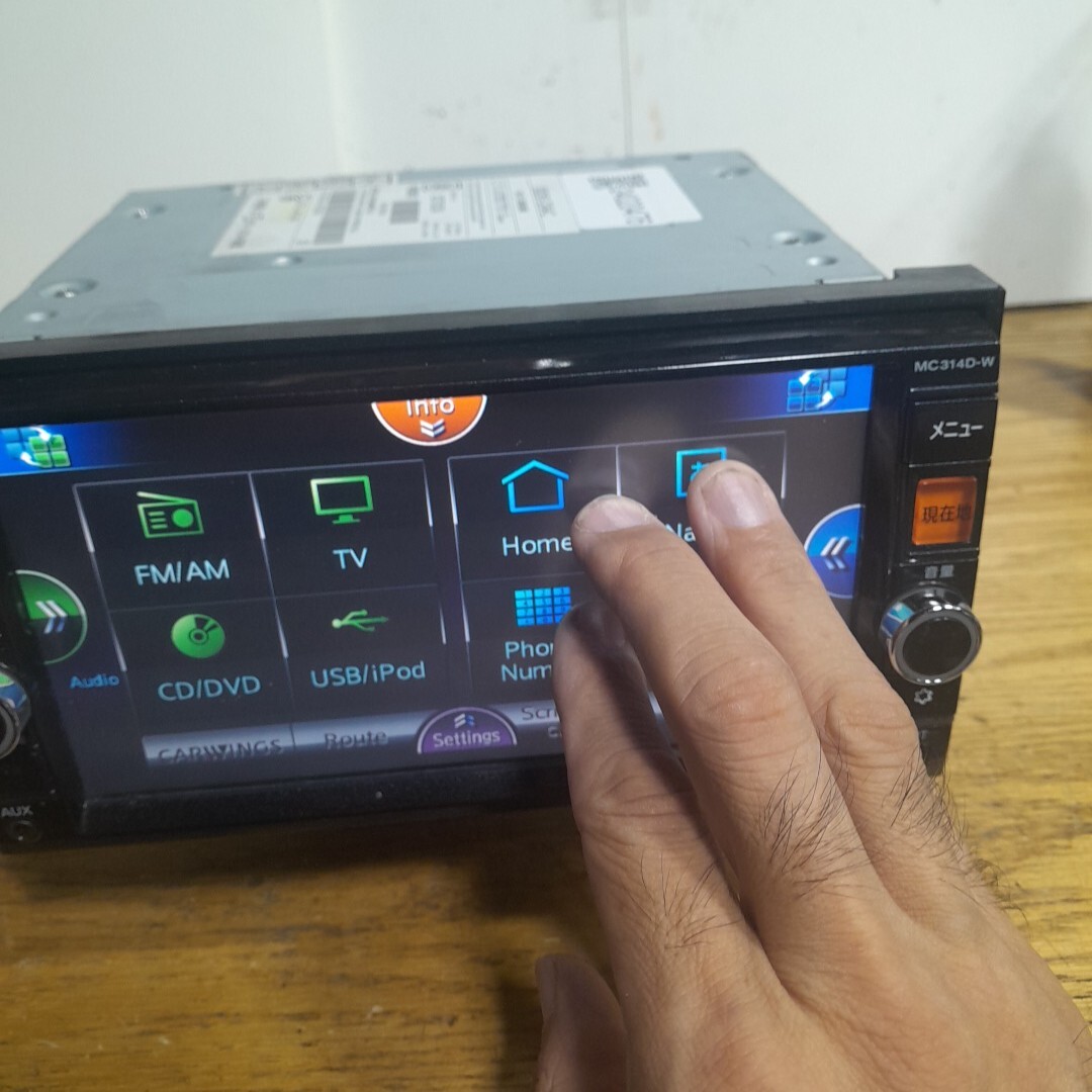 Yahoo!オークション - 日産純正ナビ MC314D-W(管理番号 24020476)タッ...