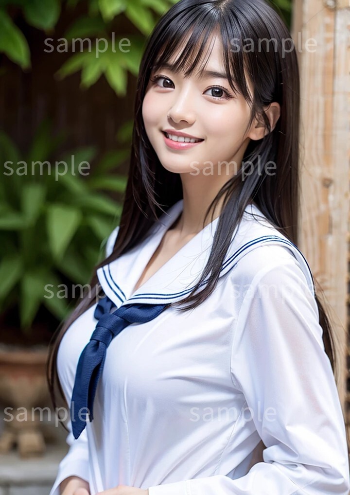 Yahoo!オークション - （5468）1点もの AI 美女 AI イラスト A4ポスタ...