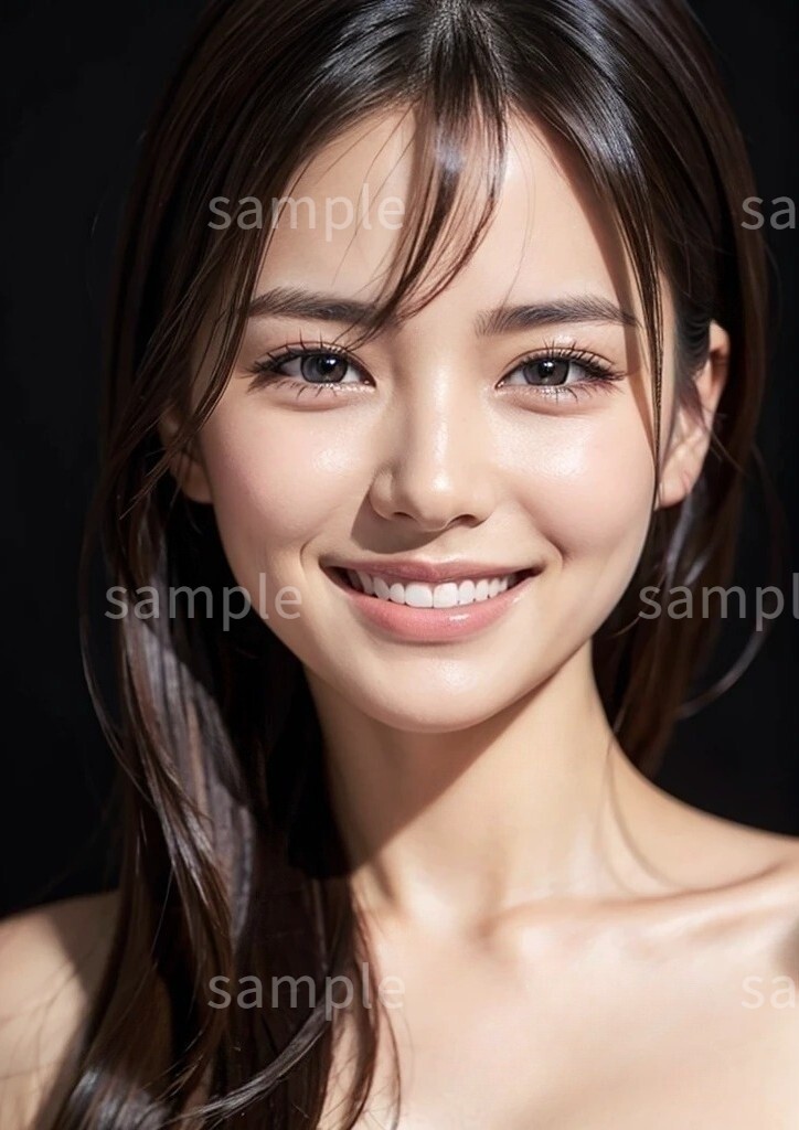 Yahoo!オークション - （5822）1点もの AI 美女 AI イラスト A4ポスタ...