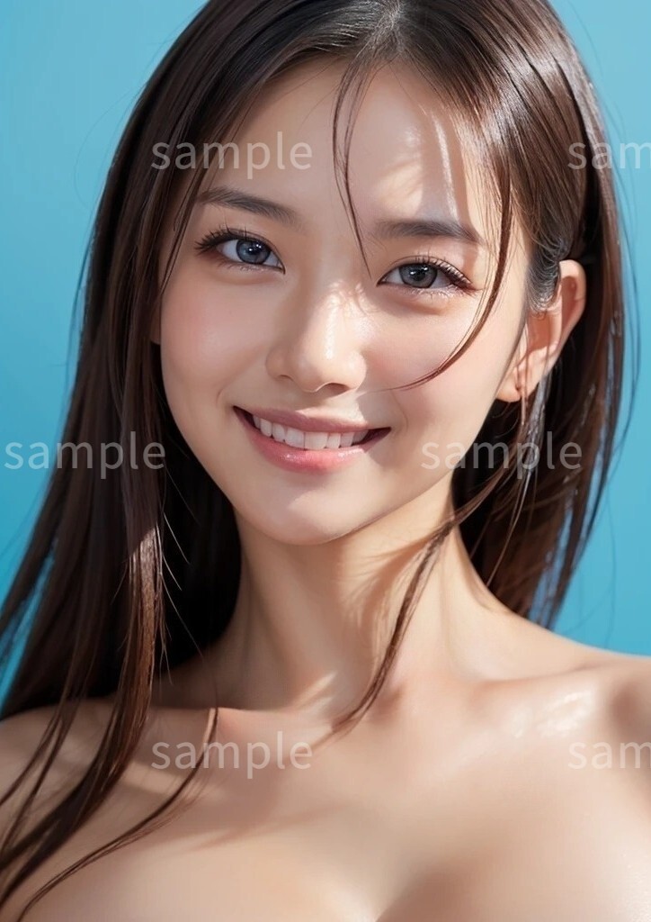 Yahoo!オークション - （5913）1点もの AI 美女 AI イラスト A4ポスタ...