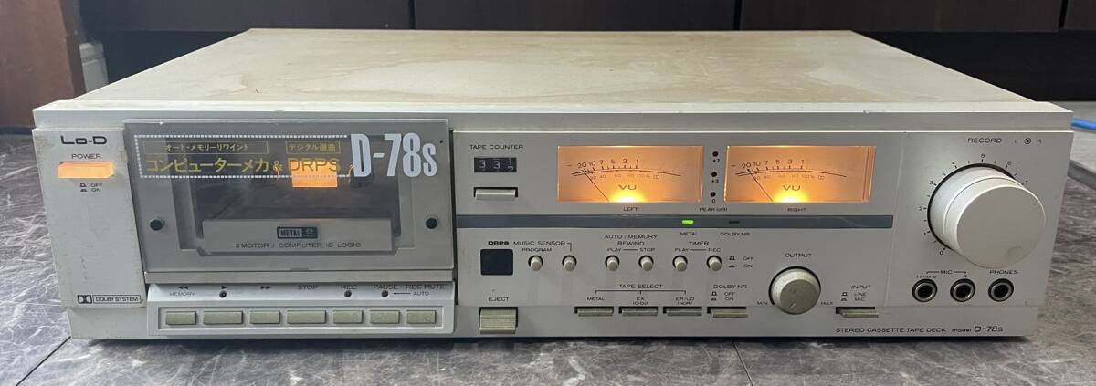 Yahoo!オークション - 日立 HITACHI Lo-D ローディ D-78S ステレオカセ...