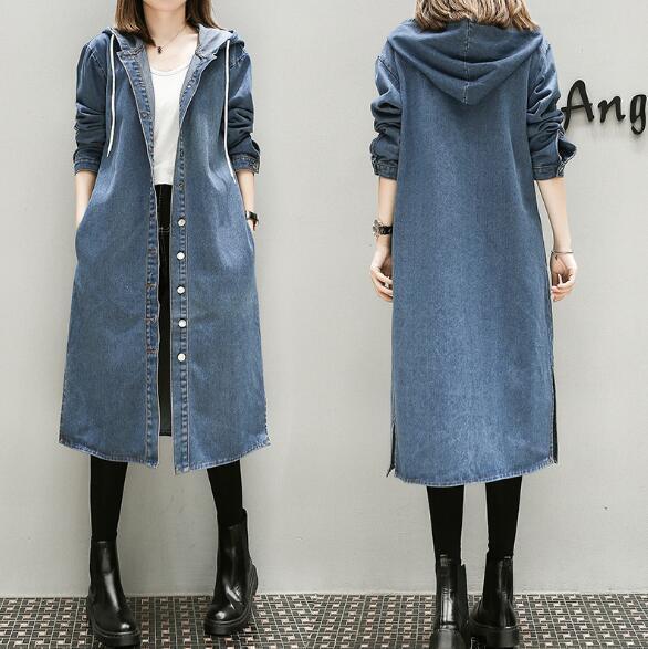 Yahoo!オークション - LGH342#トレンチコート レディース デニム ロン...