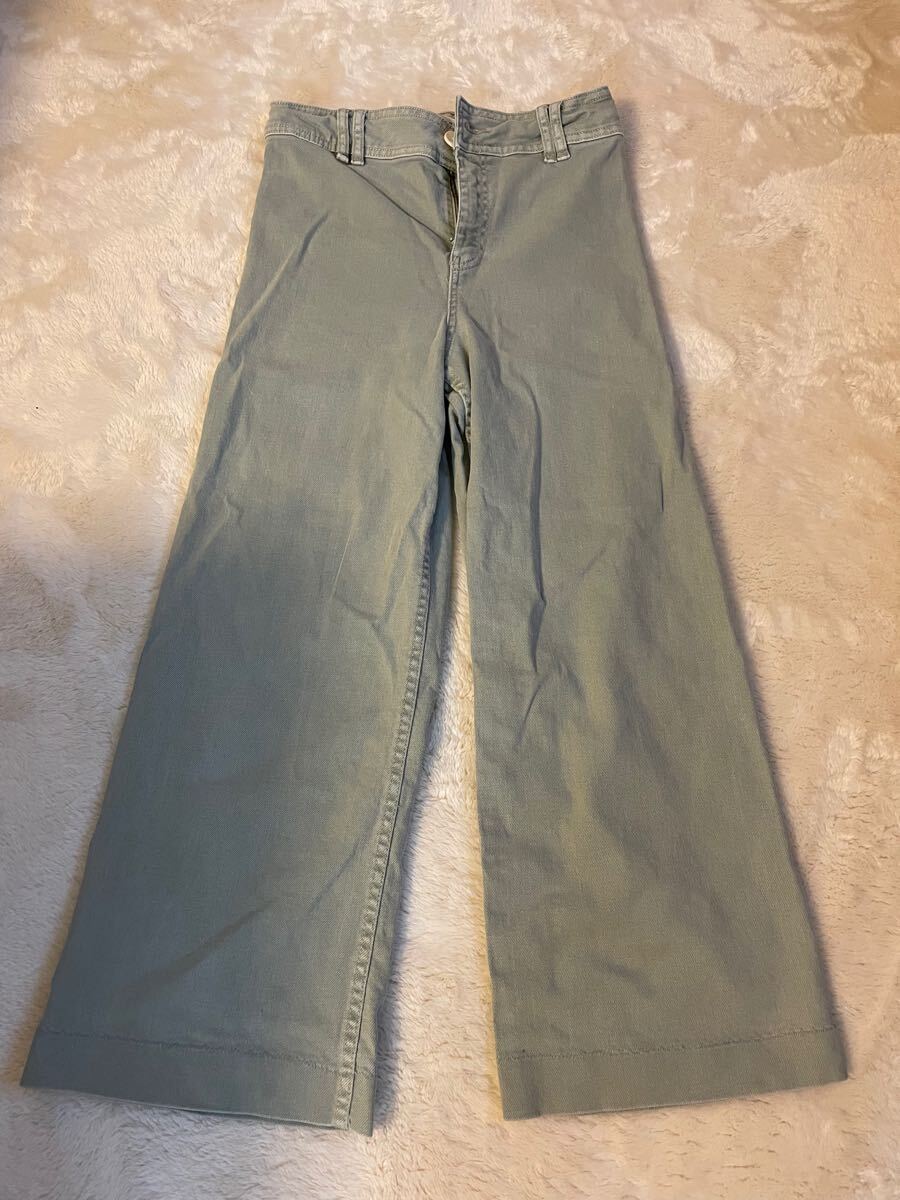 Yahoo!オークション - ZARA ガールズ160 ワークパンツ カーキ色ジーンズ