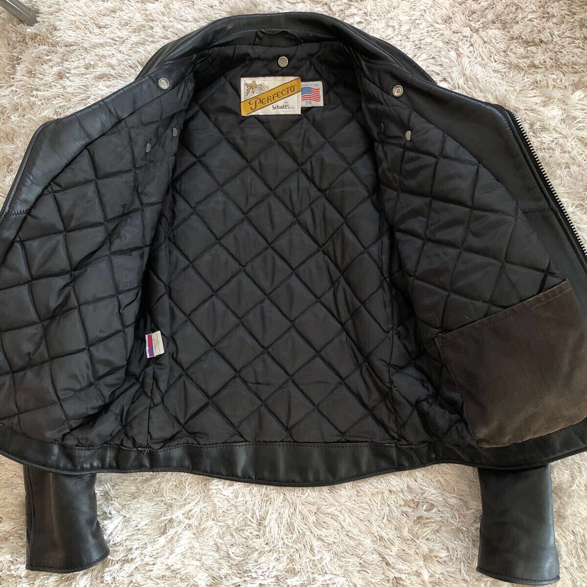 Yahoo!オークション - Schott 618 ダブルライダース USA製 サイズ38