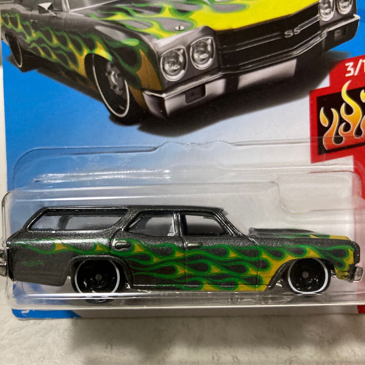Yahoo!オークション - Hot Wheels '70 CHEVELLE SS WAGON HW FLAMES