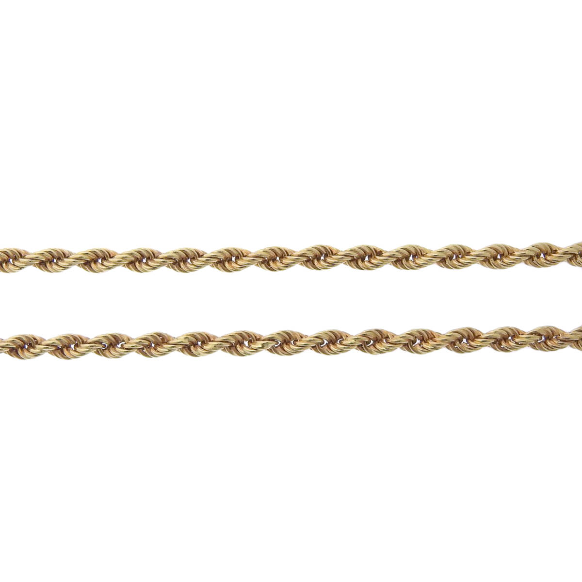 Yahoo!オークション - K18 YG ロープ チェーン ネックレス 2.8mm 45cm ...