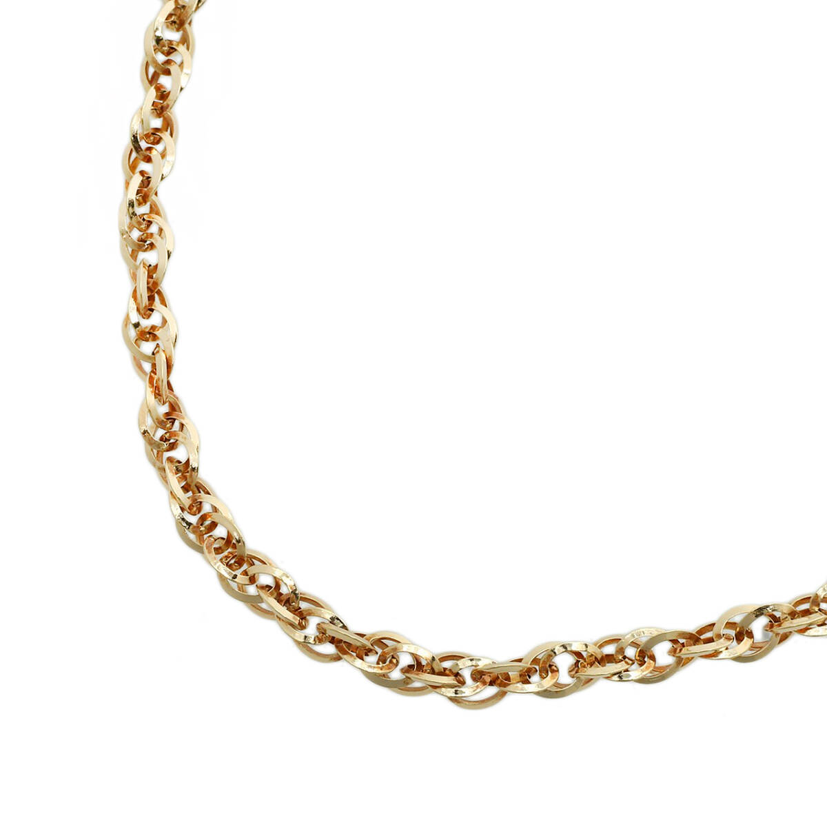 Yahoo!オークション - K18 YG デザイン チェーン ネックレス 2.3mm 45c...