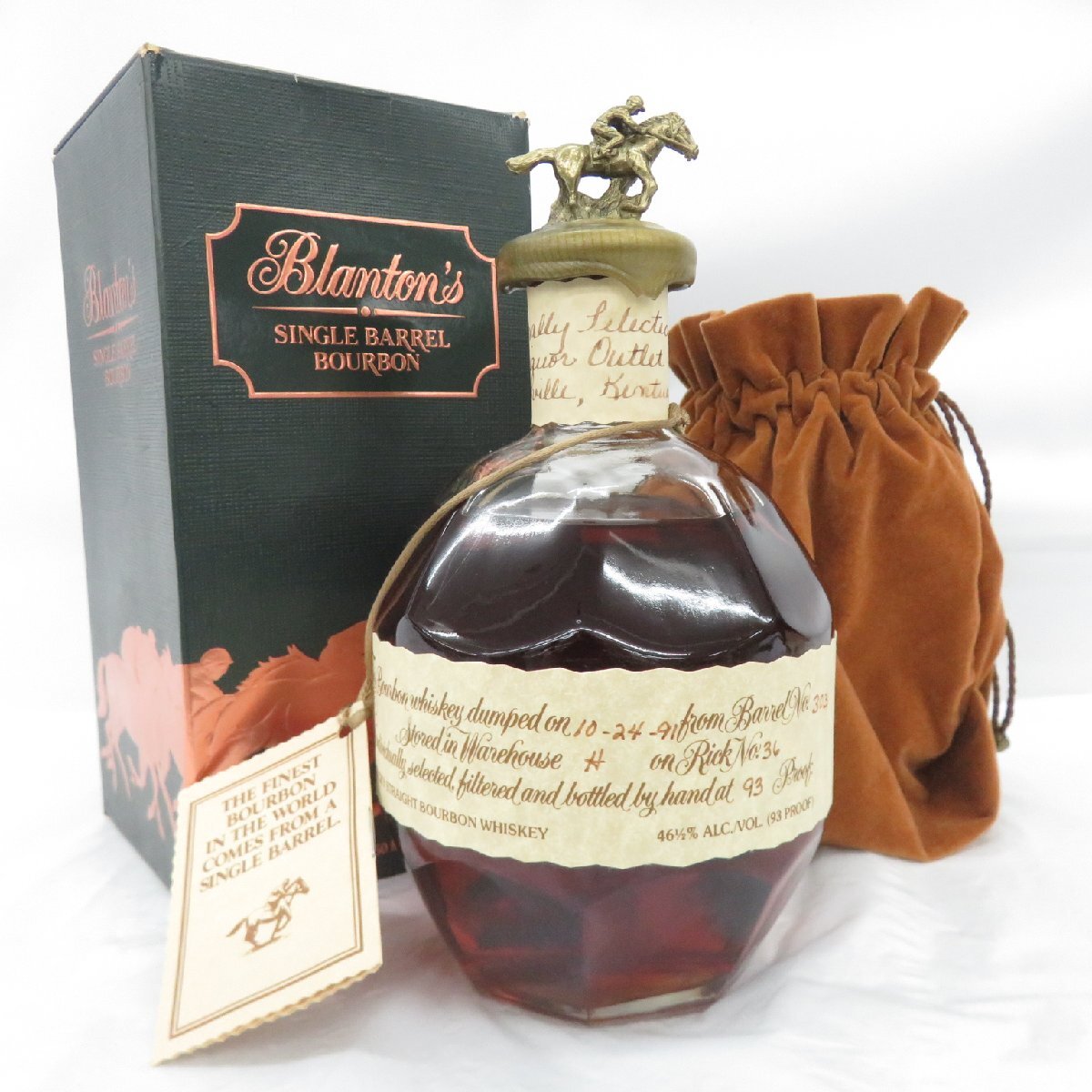 Yahoo!オークション - 【未開栓】Blanton's ブラントン シングルバレル...