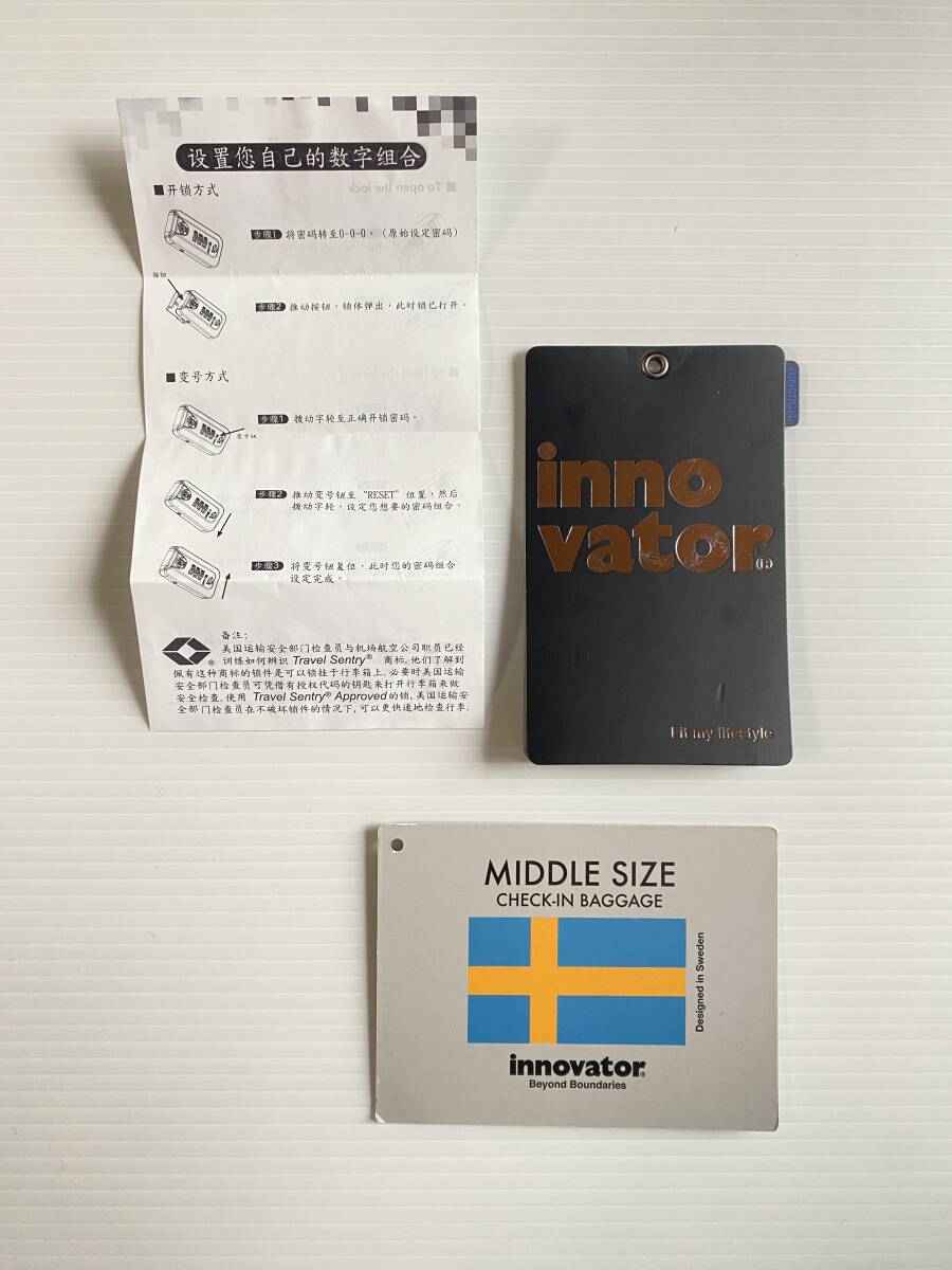 Yahoo!オークション - innovator スーツケース INV5811 STEALTH 70L M...