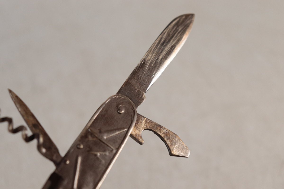 Yahoo!オークション - E201 古い携帯ナイフ3点/刃物/金物/キャンプ用具...