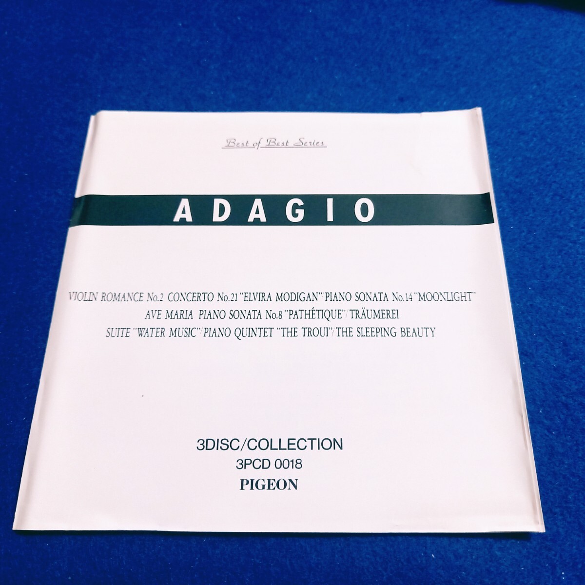 Yahoo!オークション - [国内盤 3CD] アダージョ ベスト・セレクション ...