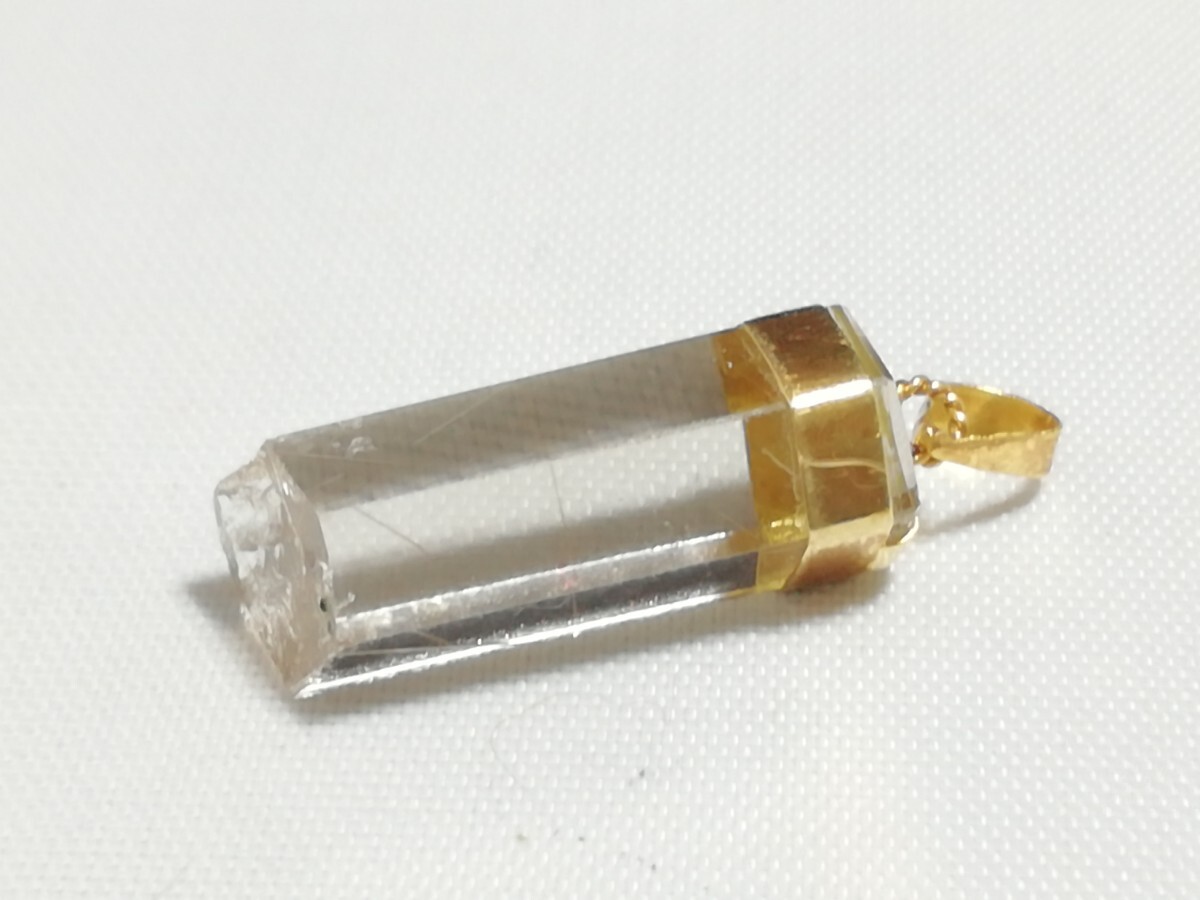 Yahoo!オークション - K14（585）ルチル水晶ペンダント訳あり 11426