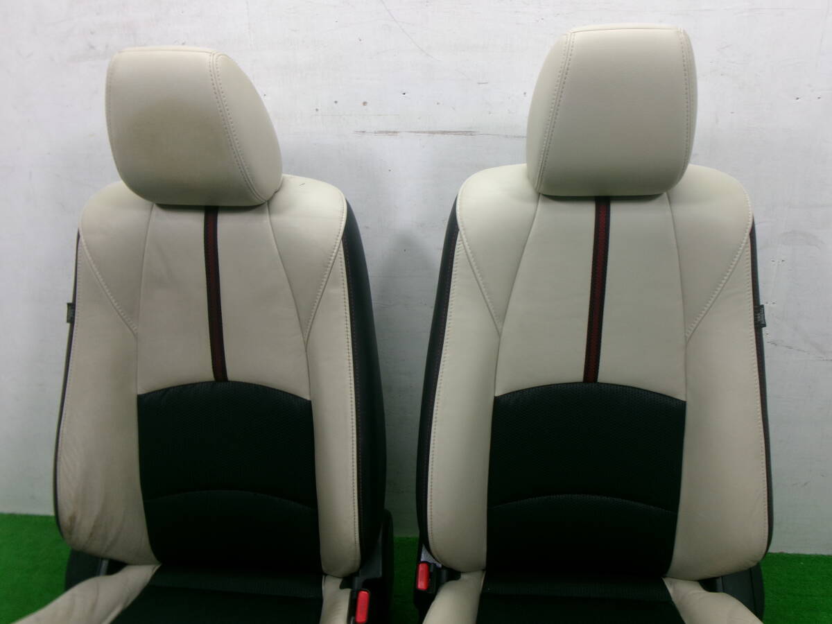 デミオ LDA-DJ5FS フロントシート ドライバーシート アシスタントシート 運転席 助手席 左右セット 白 レザー 純正 H28年 DJ系 DJ5AS DJLFS(マツダ用)｜売買された ...