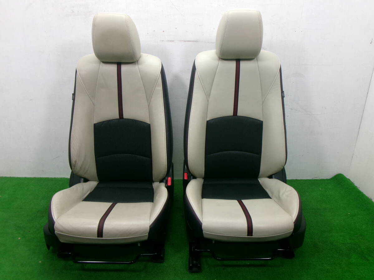 デミオ LDA-DJ5FS フロントシート ドライバーシート アシスタントシート 運転席 助手席 左右セット 白 レザー 純正 H28年 DJ系 DJ5AS DJLFS(マツダ用)｜売買された ...