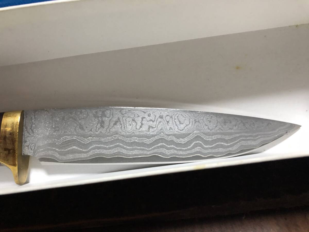 Yahoo!オークション - 三木ダマスカスカスタムナイフ リグナムバイダ（...