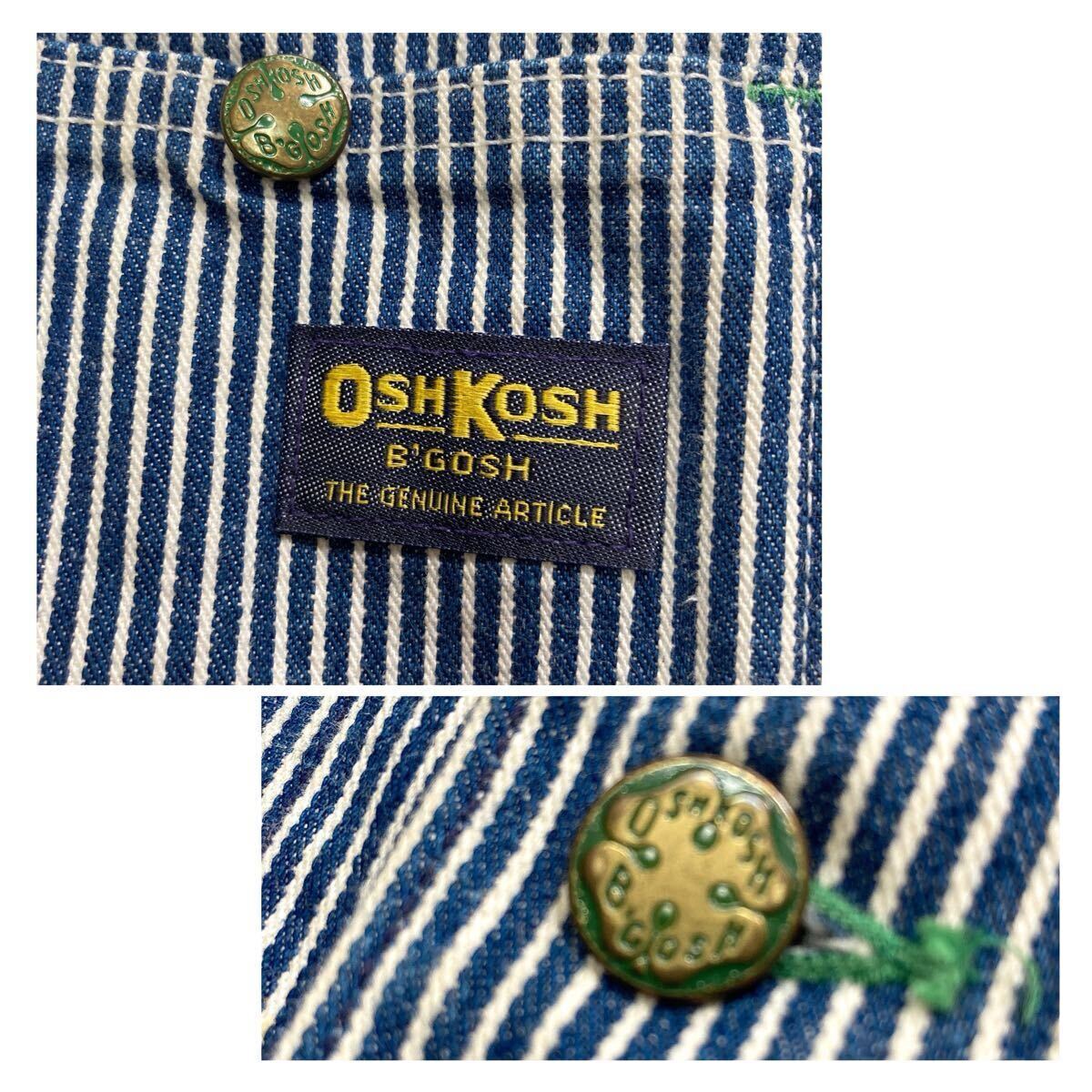 Yahoo!オークション - 極美品 80s OSH KOSH オシュコシュ ヒッコリーカ...