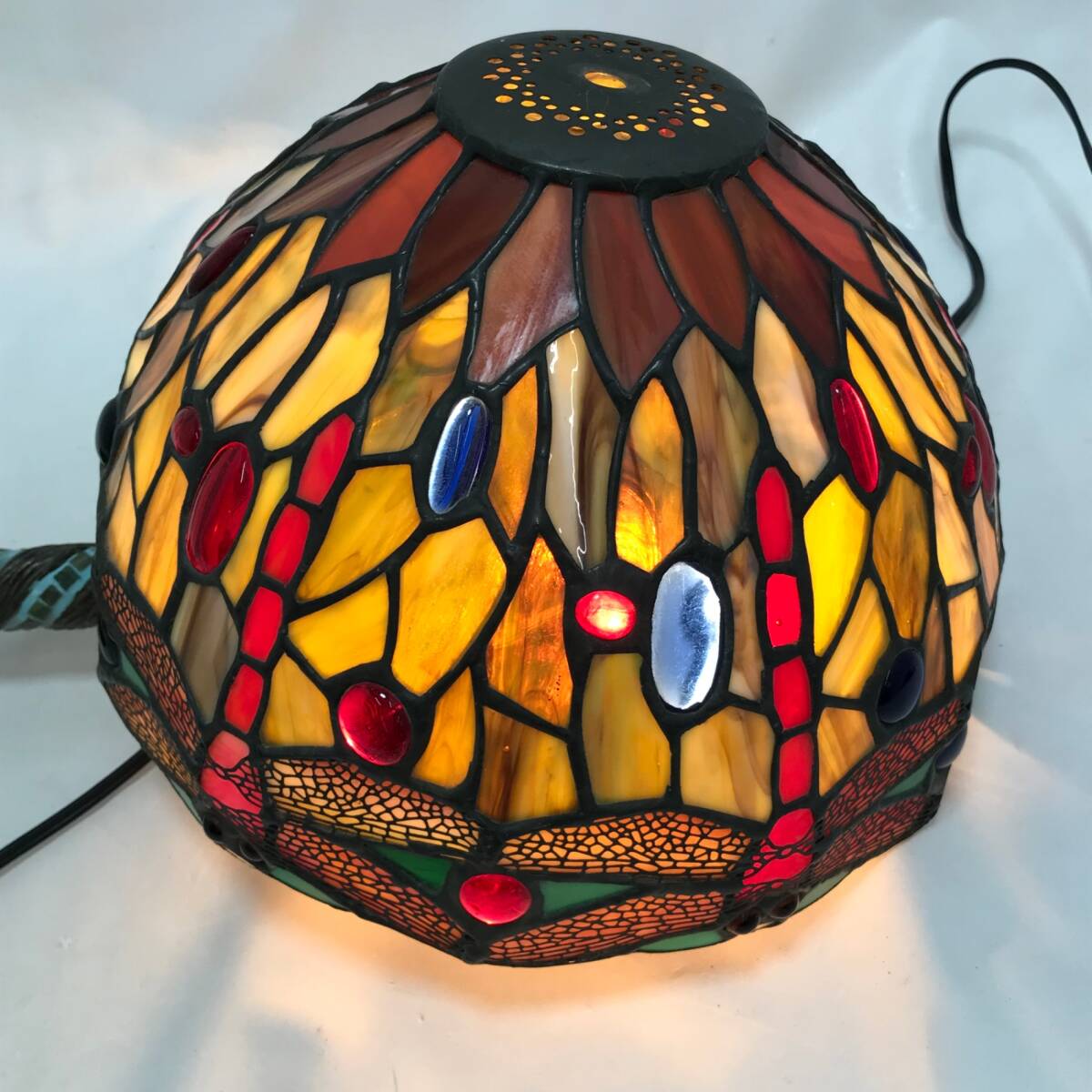 Yahoo!オークション - ‡0325 ジャンク スタンドランプ ステンドグラス...