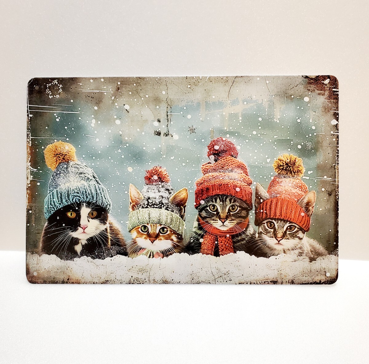 Yahoo!オークション - ブリキ看板 HANAKO レトロ 猫の看板 T91 猫たち ...