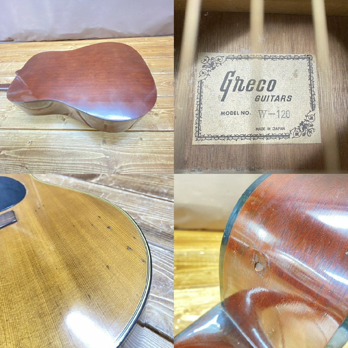 Yahoo!オークション - 【YL-0386】GRECO W-120 12弦 アコースティック...