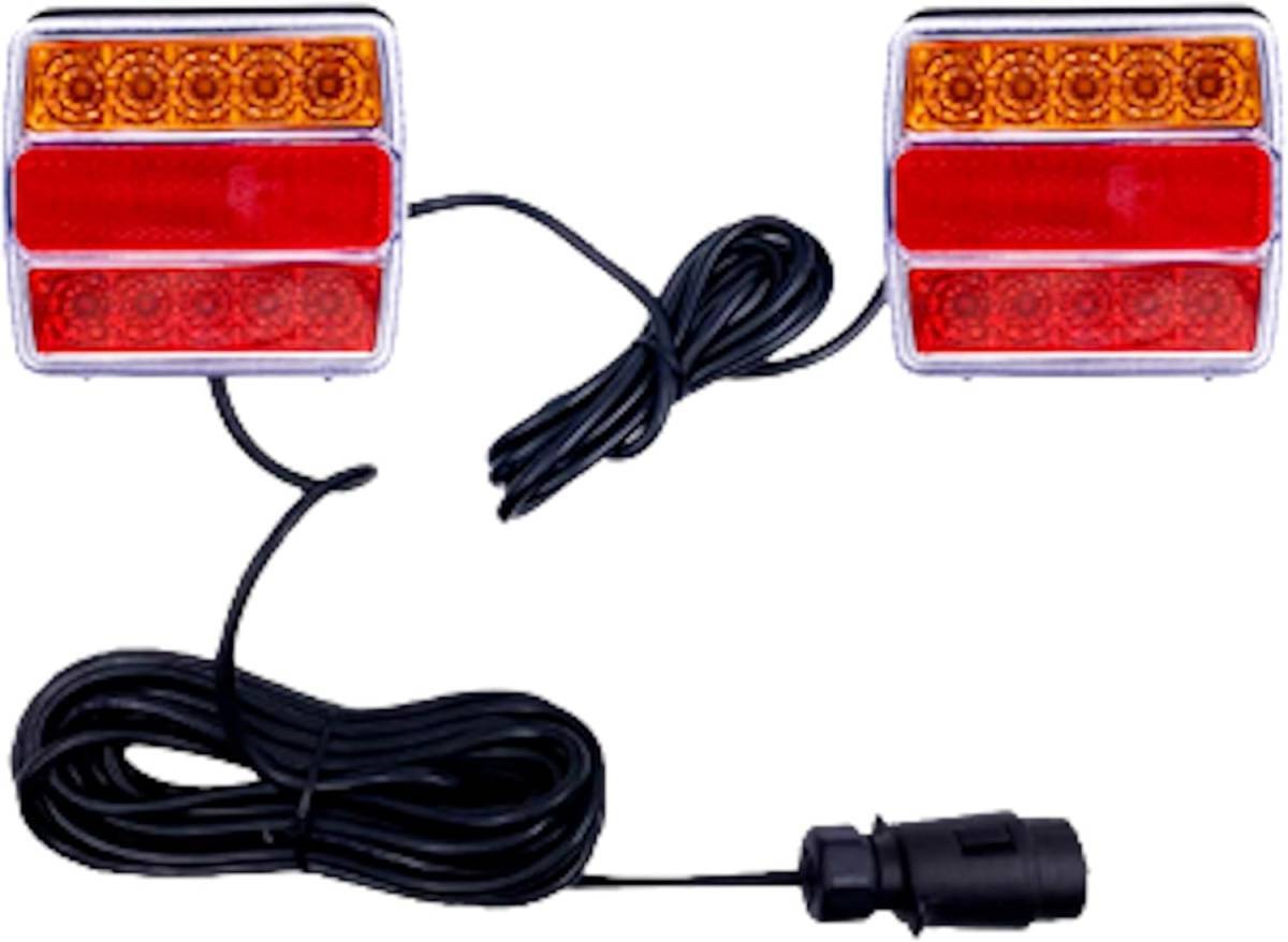 Yahoo!オークション - 【EU7ピン レッド アンバー】12V用 テールランプ...