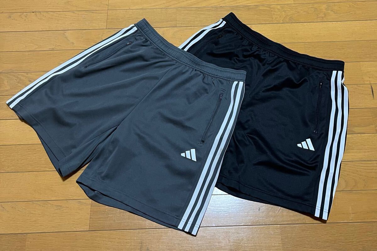 adidas アディダス ハーフパンツ 42118 ブラック+グレー XO(ショートパンツ、半ズボン)｜売買されたオークション情報、yahooの商品情報をアーカイブ公開 - オークファン ...