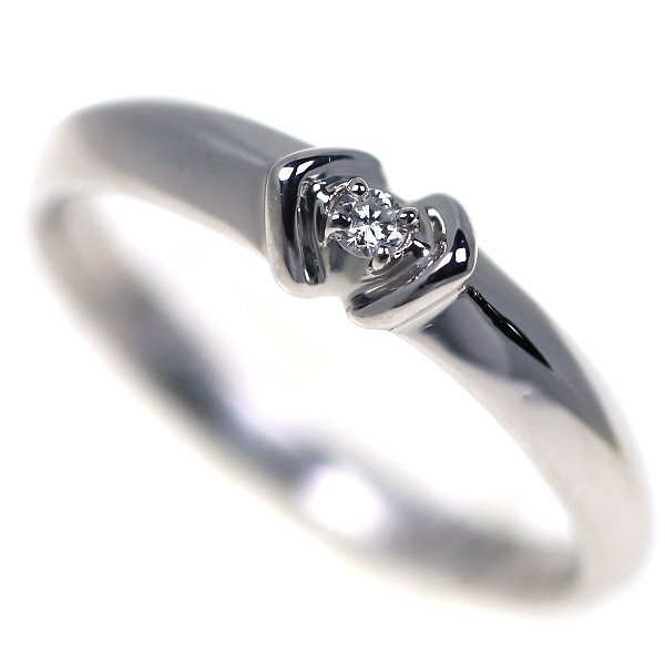 Yahoo!オークション - Z_742 Pt900 ダイヤモンド0.02ct リング