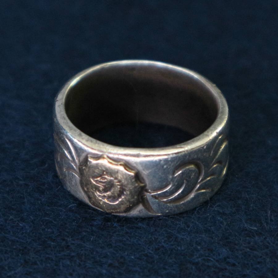 Yahoo!オークション - TADY＆KING SILVER・K18刻印 アラベスク平打ちリ...