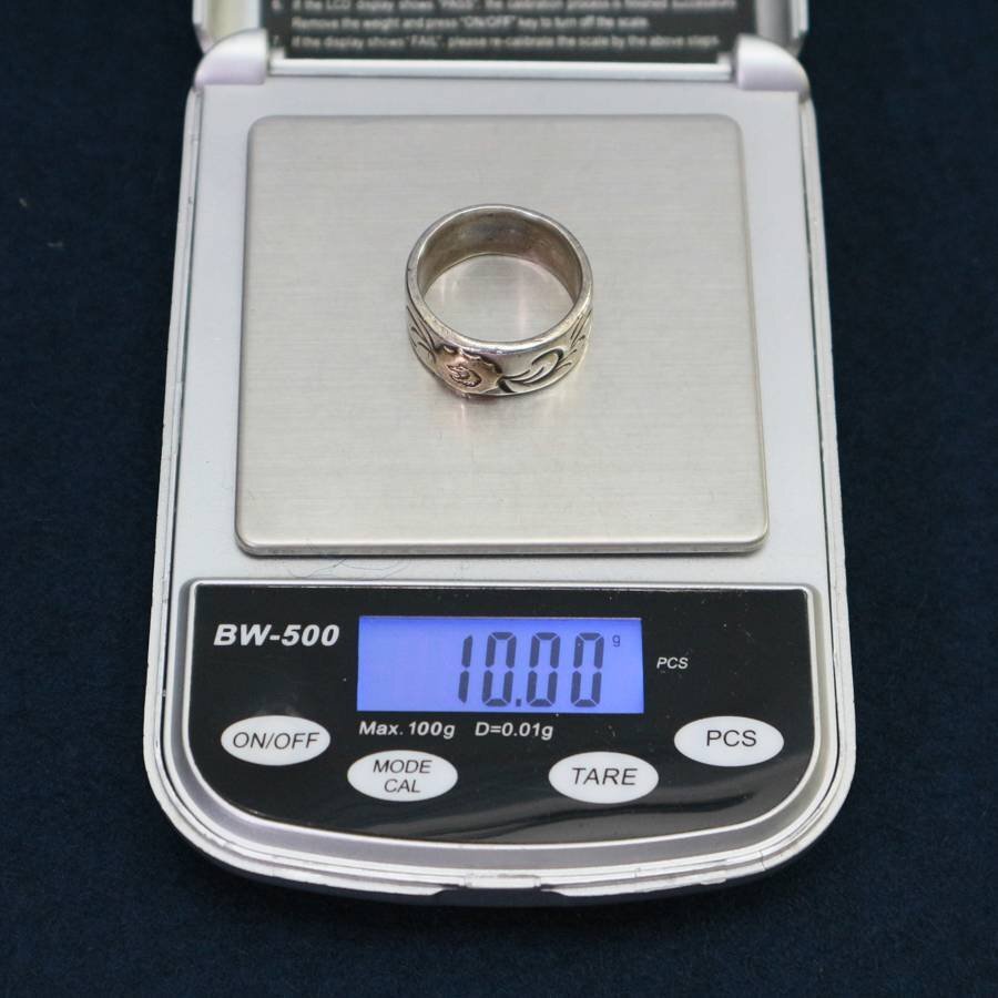 Yahoo!オークション - TADY＆KING SILVER・K18刻印 アラベスク平打ちリ...