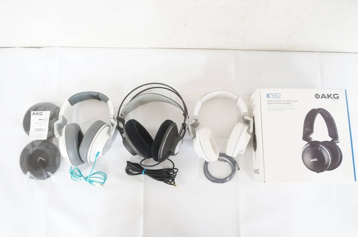 Yahoo!オークション - ① AKG K182 K545 K612PRO K551 ヘッドホン 4点 ...