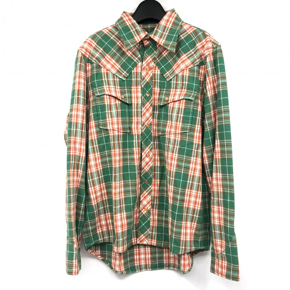 Yahoo!オークション - TMT 23SS REVIVAL W GAUZE PLAID SHIRTS サイズM...
