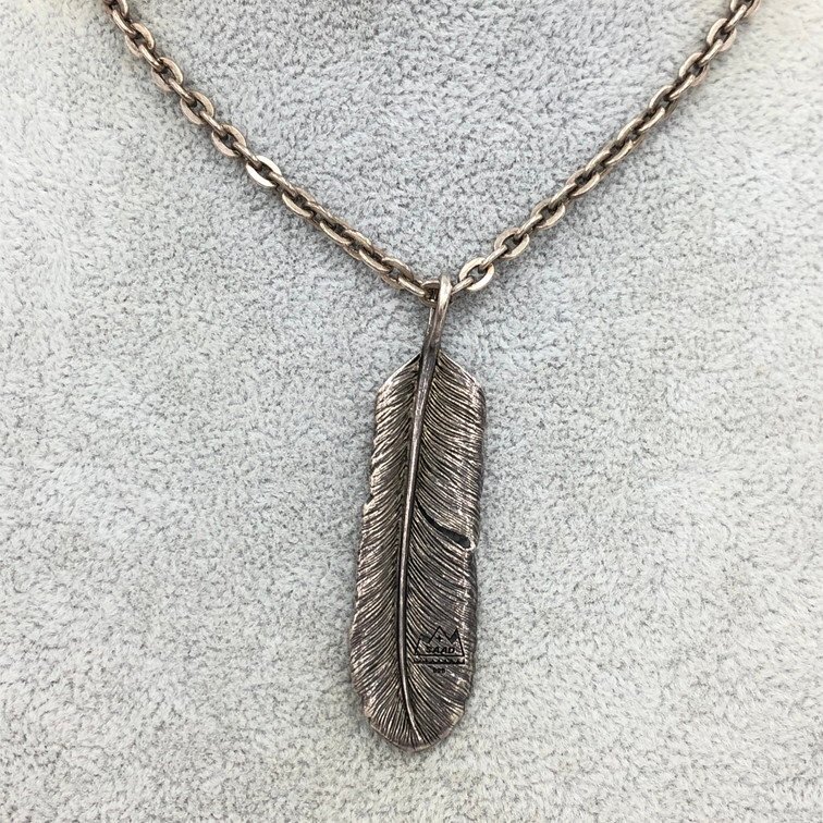 Yahoo!オークション - SAAD サード SV925 ネックレス フェザー 総重量2...
