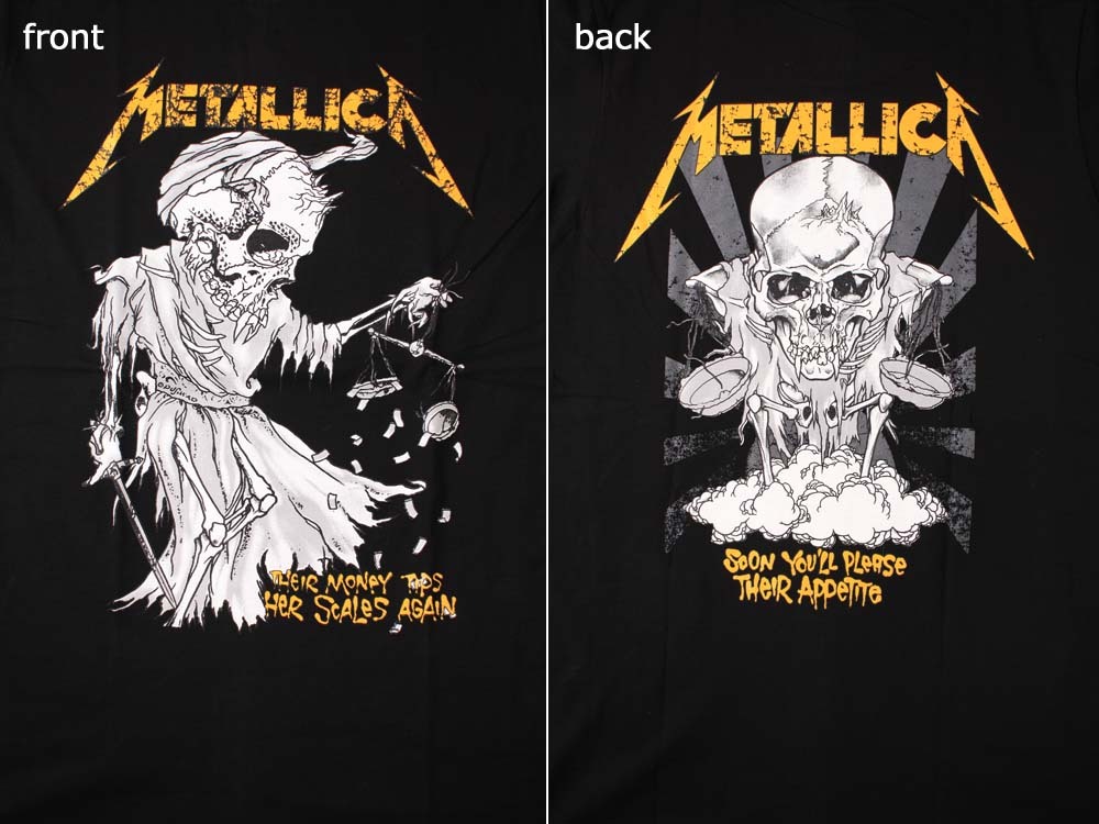 Yahoo!オークション - ag5 新品 黒 Lサイズ メタリカ METALLICA 半袖T...