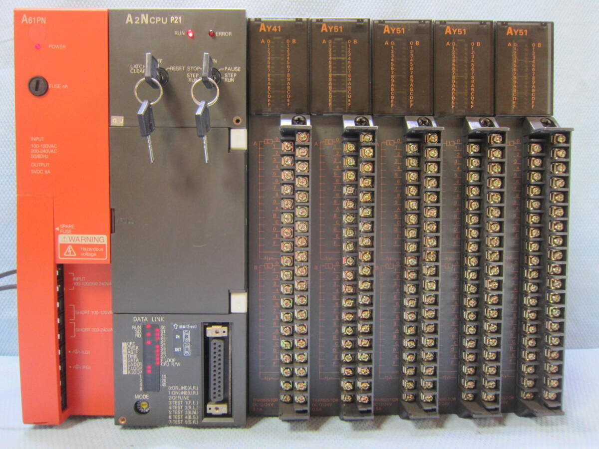 Yahoo!オークション - 三菱電機シーケンサ MITSUBISHI MELSEC A61PN A2...