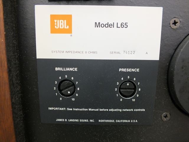 Yahoo!オークション - 1円スタート JBL L65 スピーカー 中古 現状品 2...