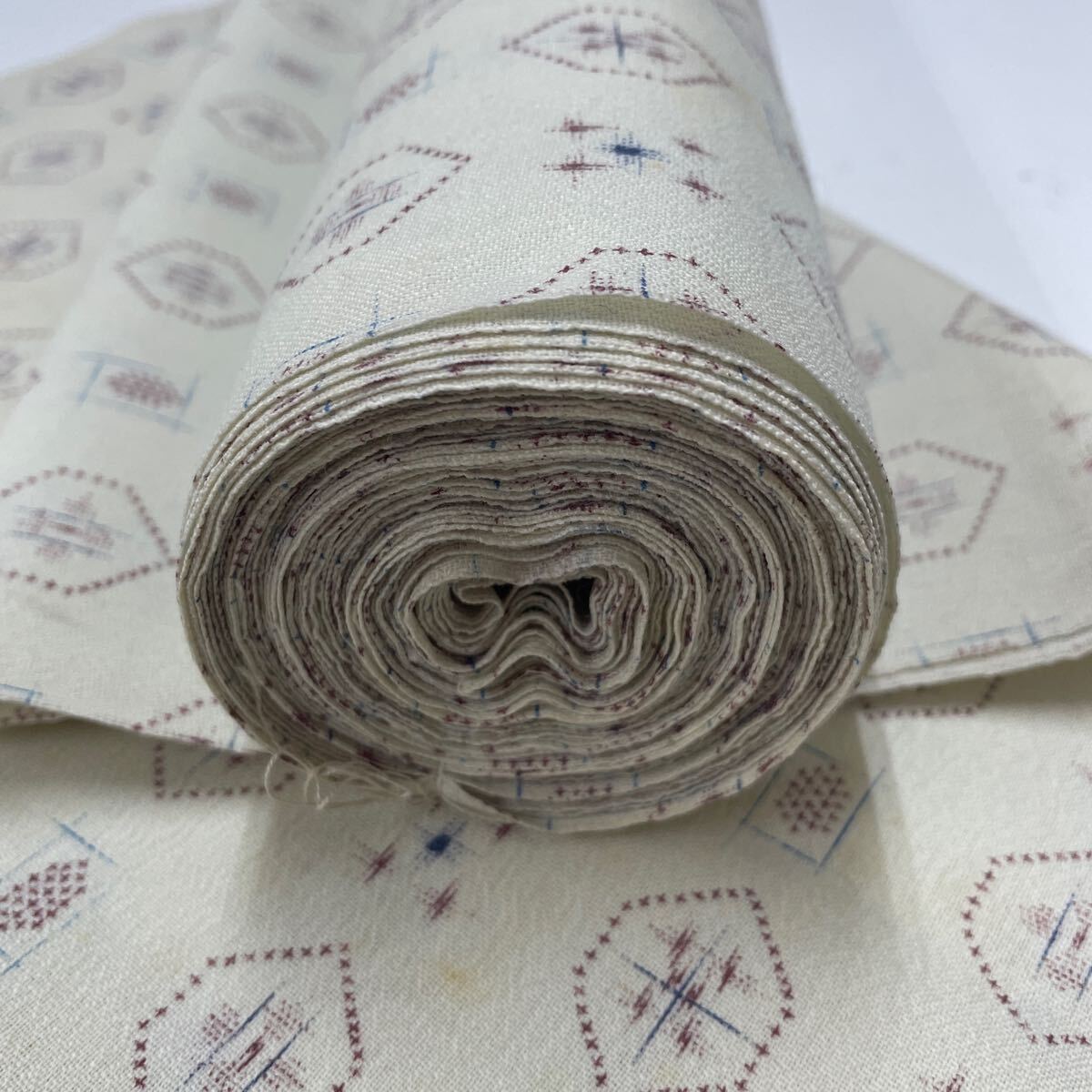 Yahoo!オークション - 反司 a1829 ウール 反物 交織 毛 化繊 絹混 小...