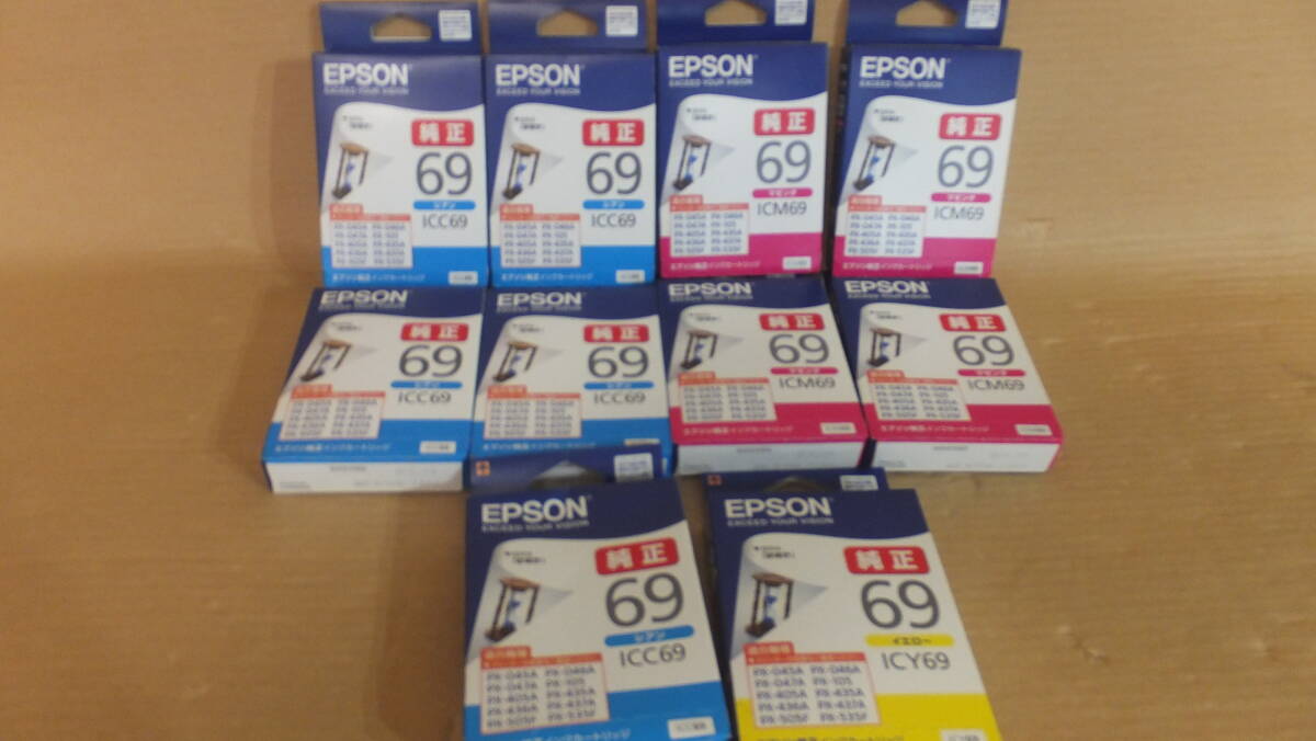 Yahoo!オークション - 超格安 EPSON インクカートリッジ IC69 3色10...