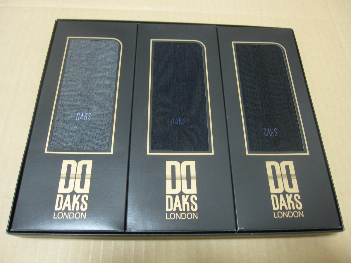 Yahoo!オークション - DAKS ソックス 3足組 25cm 未使用品 ナイガイ製造