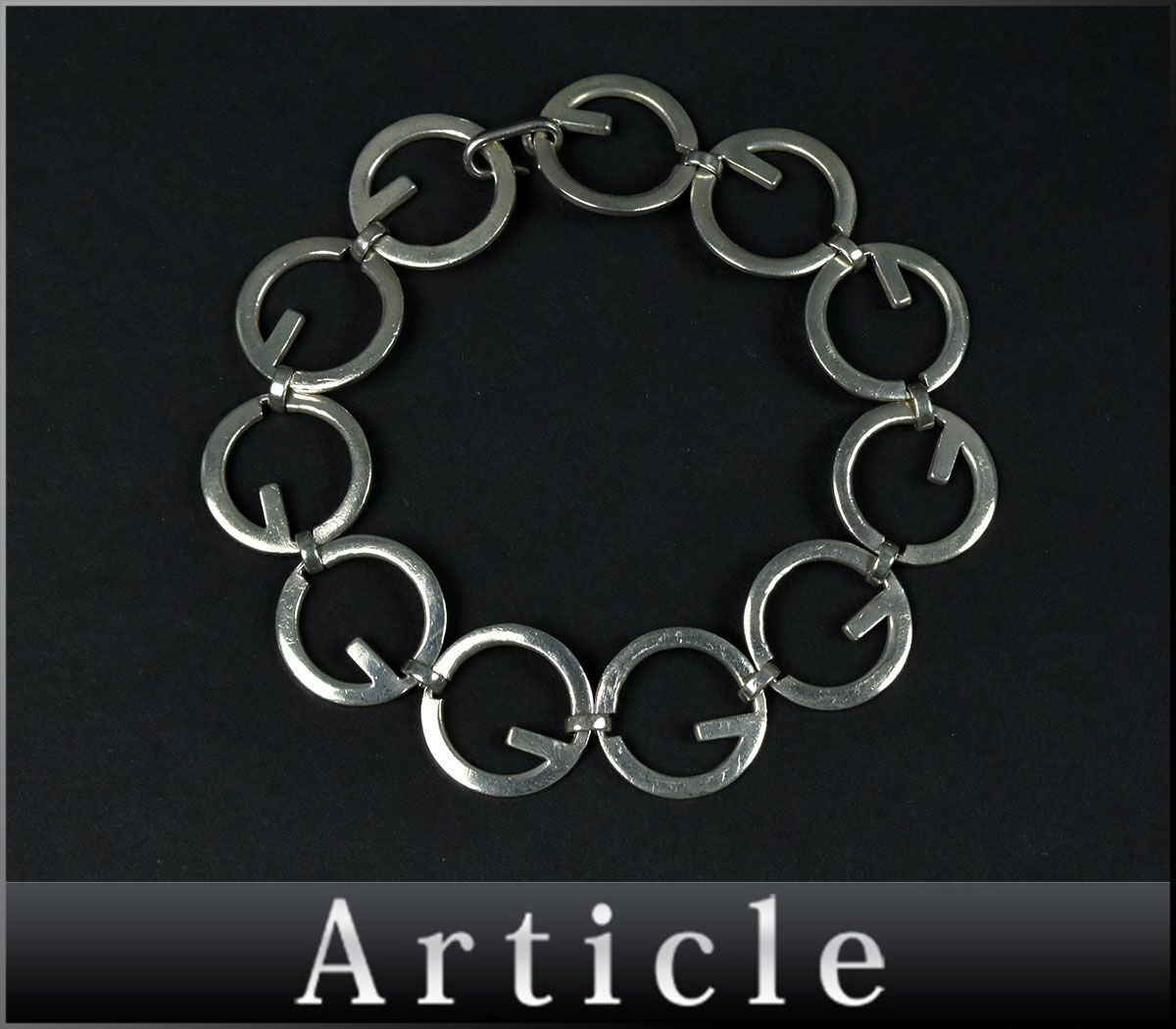 Yahoo!オークション - 195807 GUCCI グッチ Gモチーフ ブレスレット ア...