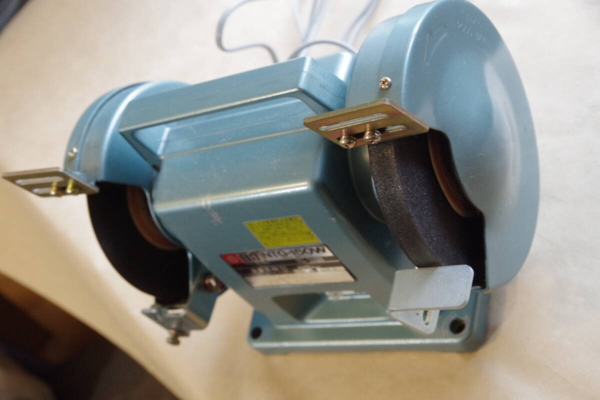 Yahoo!オークション - 日立工機 150mm 軽便グラインダ NTG-150W 卓上グ...