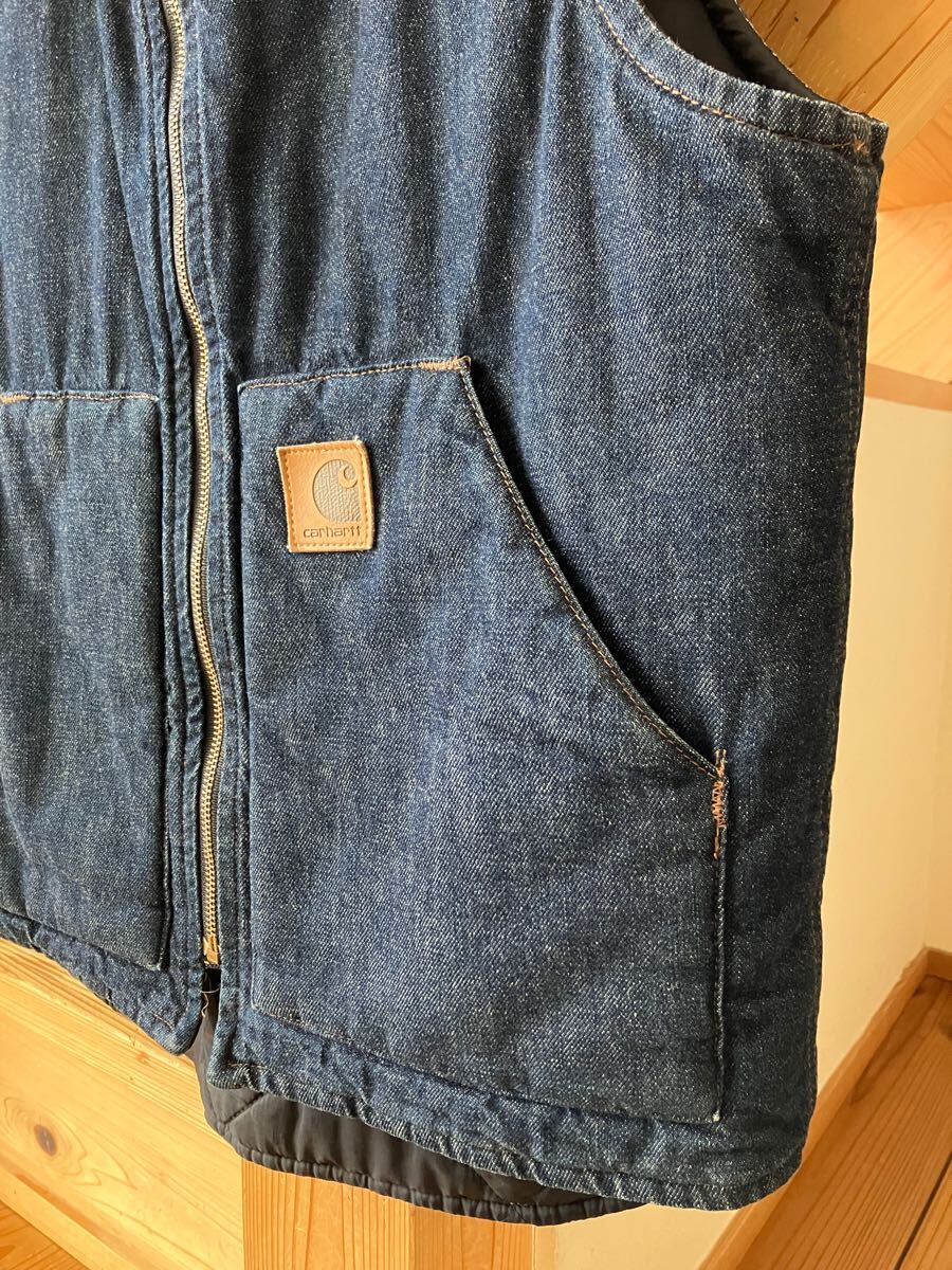送料無料【美品】 Carhartt カーハート ベスト デニム 珍品 M 送料無料【美品】 Carhartt カーハート ベスト デニム 珍品 M