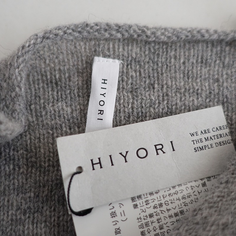 Yahoo!オークション - 【美品】ヒヨリ HIYORI ウール混ラグランニット...