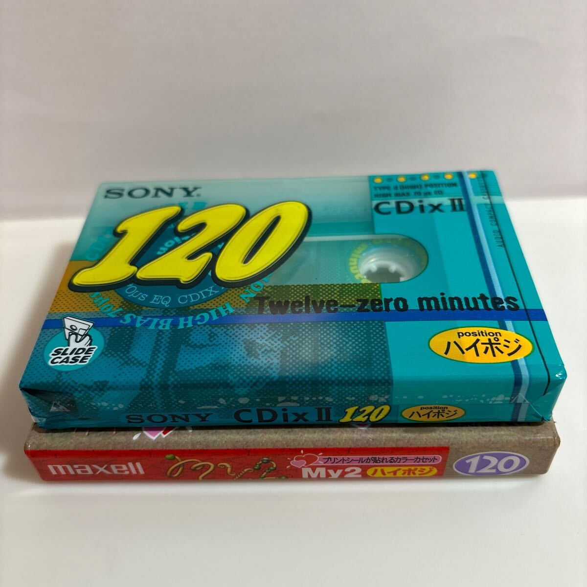 カセットテープ ハイポジション SONY CD ixⅡ 120分1本・maxell カセットテープ ハイポジション SONY CD ixⅡ 120分1本・maxell