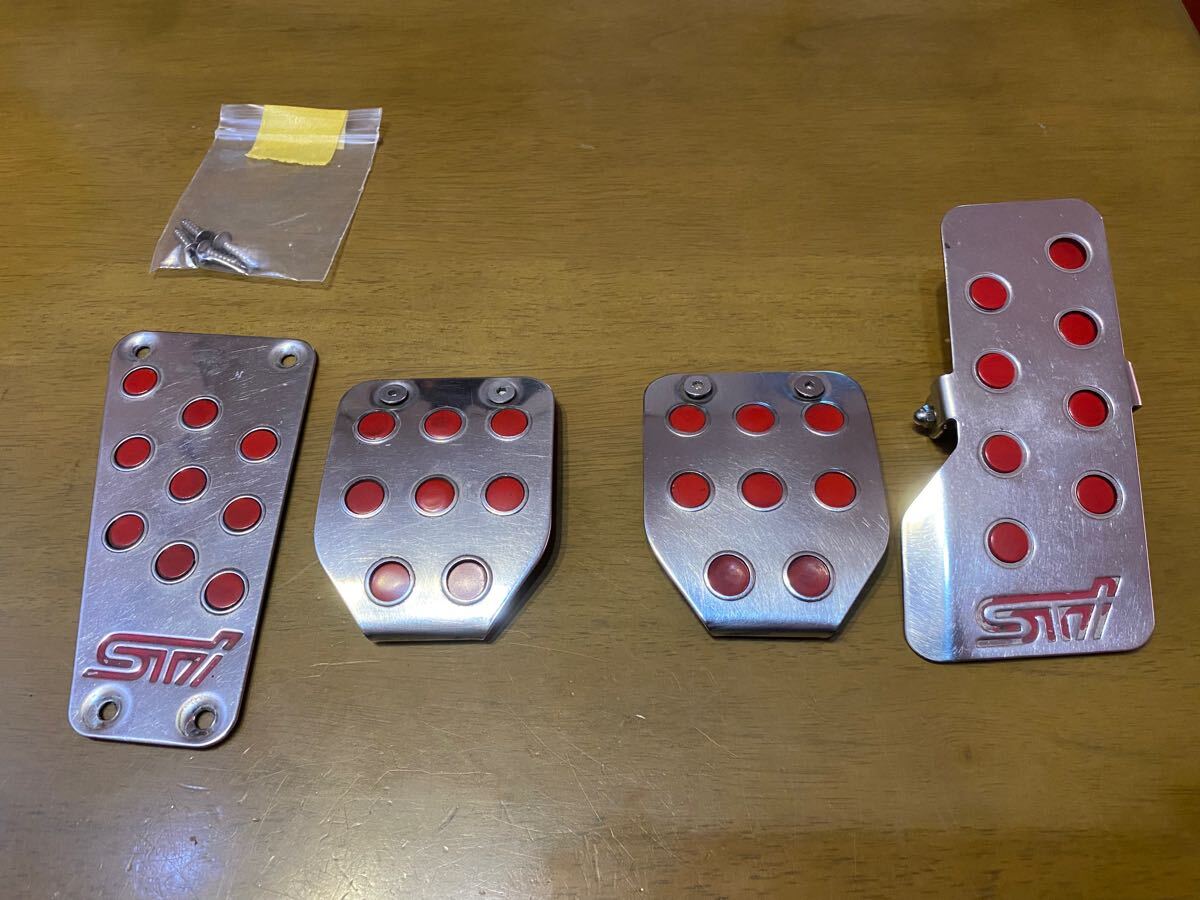 当時物 スバル フォレスター SF5 SF9 純正オプション sti ペダルカバー GC GF BD BG 流用 ドレスアップに(スバル用)｜売買されたオークション情報、yahooの商品情報を ...