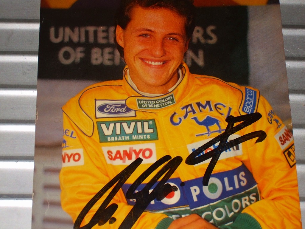 Yahoo!オークション - ミハエル・シューマッハ 直筆サイン入りフォトカ...