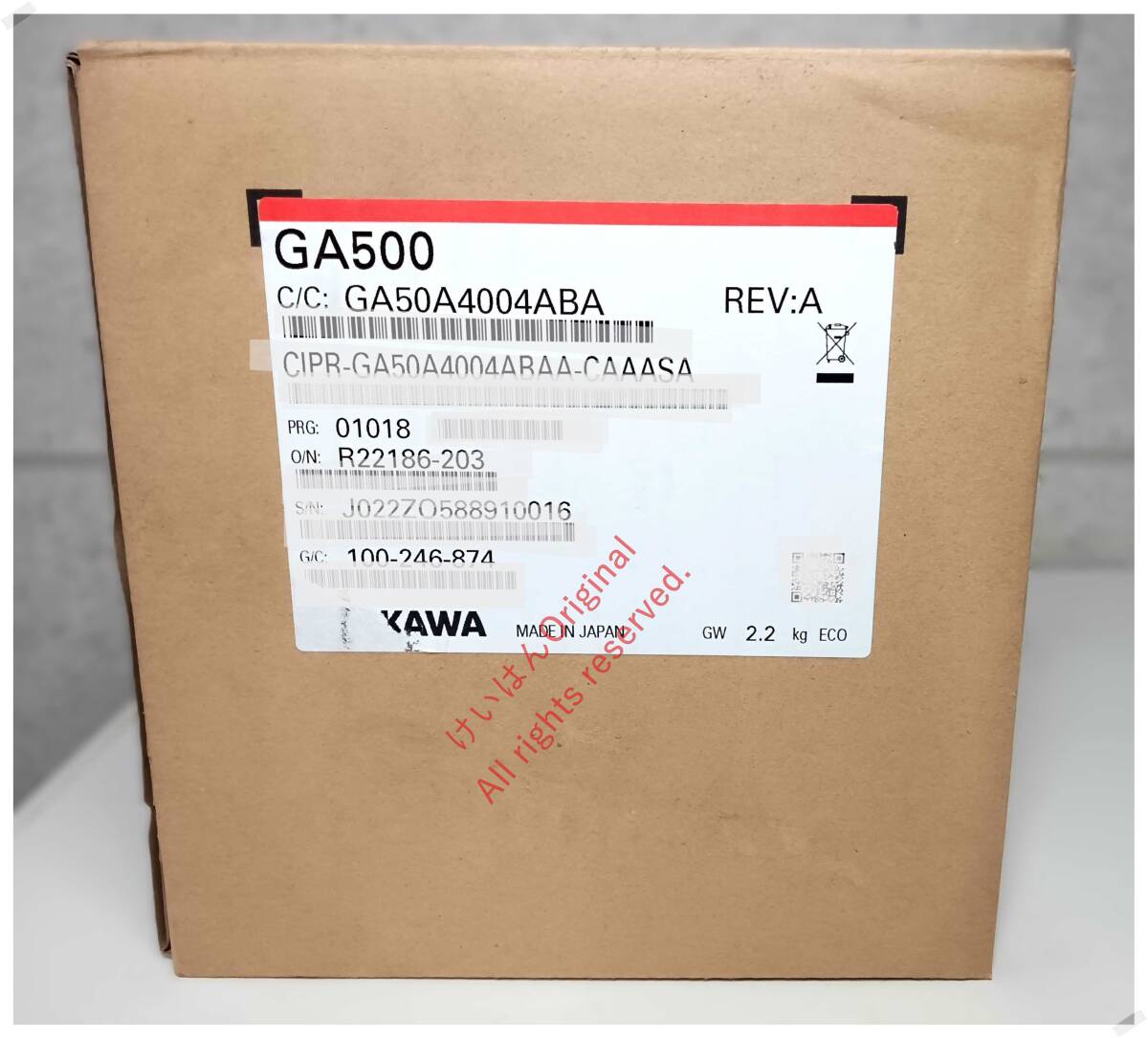 Yahoo!オークション - 安川インバータGA500 小型高機能タイプCIPR-GA50...