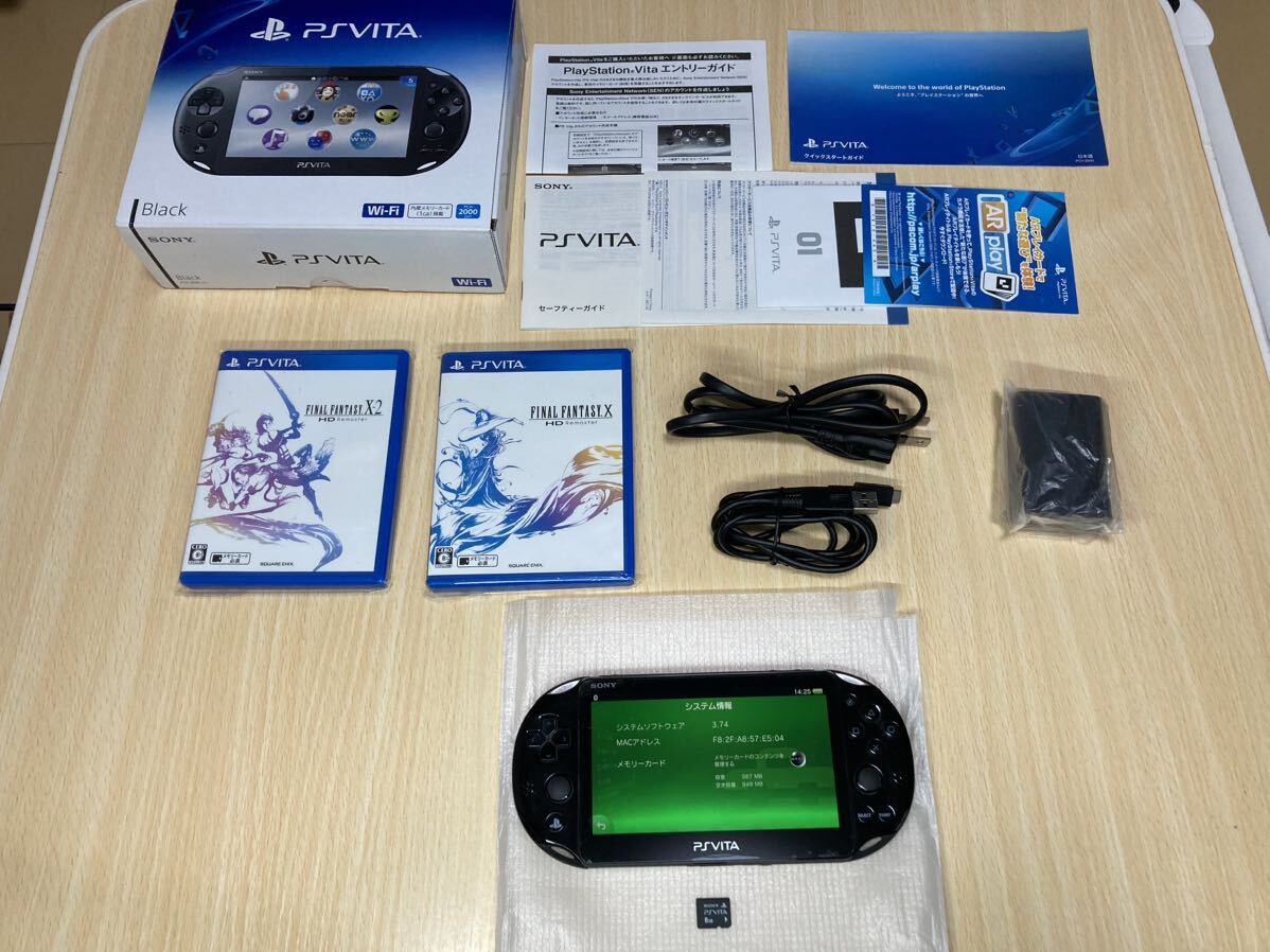 Yahoo!オークション - 美品 PSVITA2000ブラック ファイナルファンタジ...