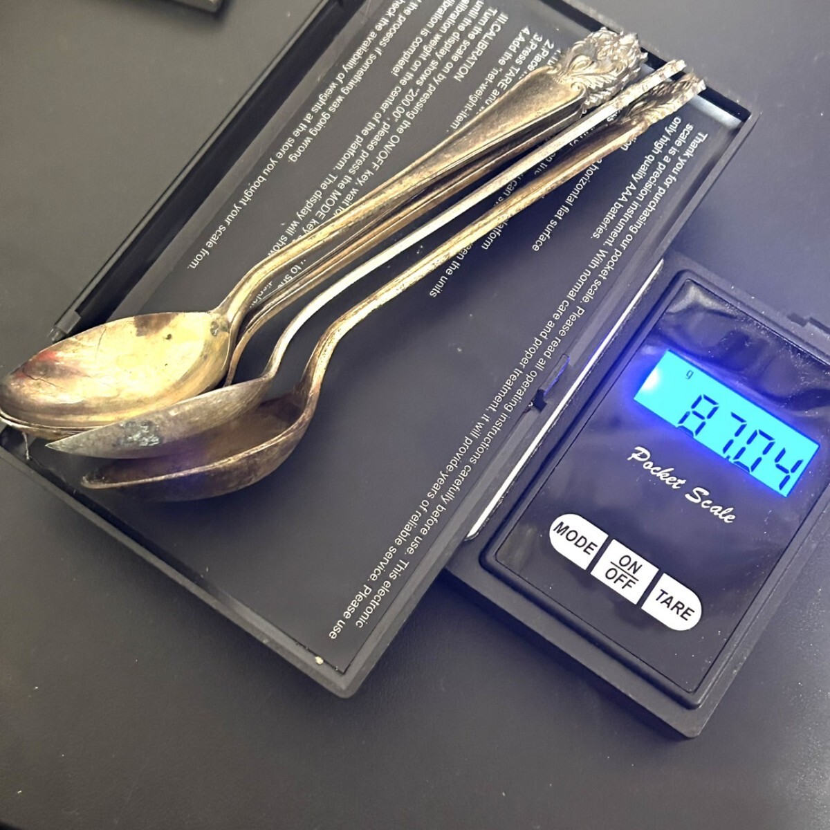 Yahoo!オークション - silver シルバー 刻印 スプーン 87g