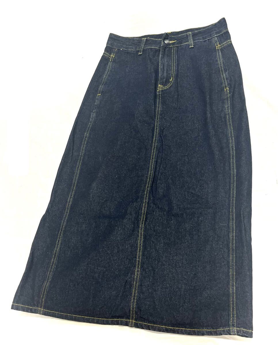 Yahoo!オークション - Dazy （M）デニム ロングスカート