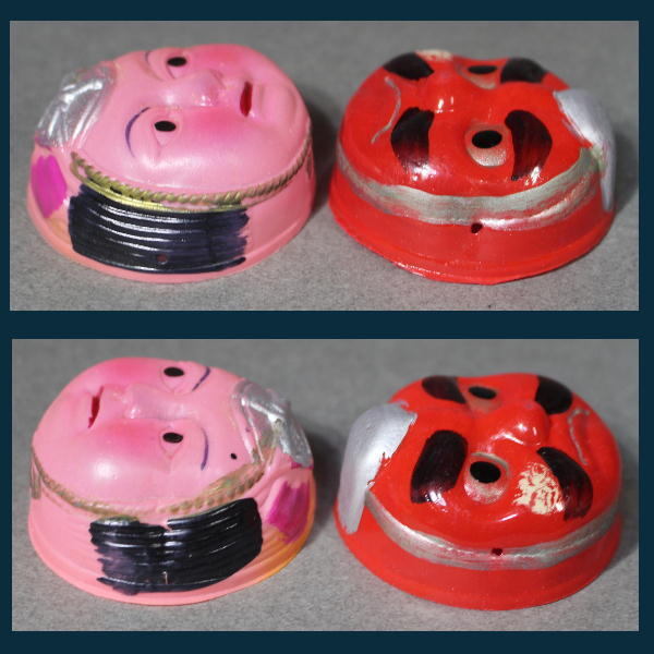 Yahoo!オークション - セルロイド〔 小さな面 2個 〕桃太郎 天狗 A1850